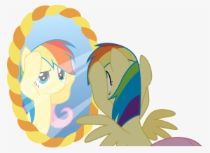 Plsim, Fluttershy, Magic Duel, Mirror, Rainbow Wig, - Illustration PNG ...