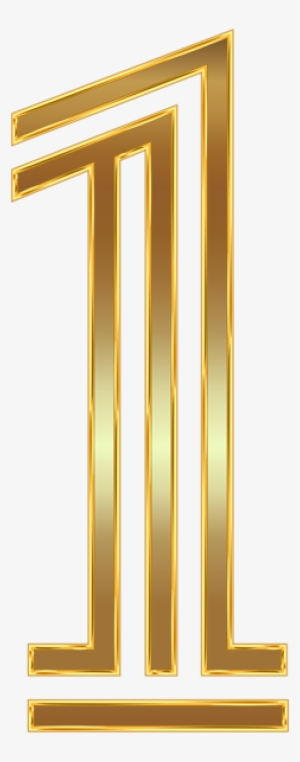 One Gold Png PNG Image | Transparent PNG Free Download on SeekPNG
