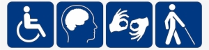 Disability Symbols - Web Accessibility PNG Image | Transparent PNG Free ...