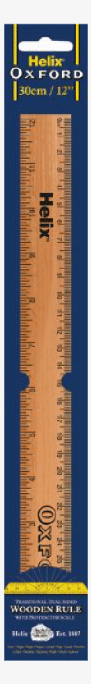 Helix Oxford Traditional Wooden Ruler - Helix 30cm /12" Oxford Shatter ...