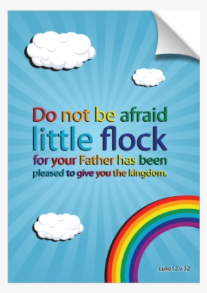 Bible Verses - Little Flock - Poster PNG Image | Transparent PNG Free ...
