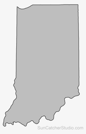 State Outlines State Maps Stencils Patterns Printable - Indiana Outline ...