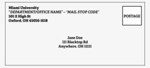 Outgoing Address Label Example With Mail Stop Code - Mail Boxes Etc PNG ...