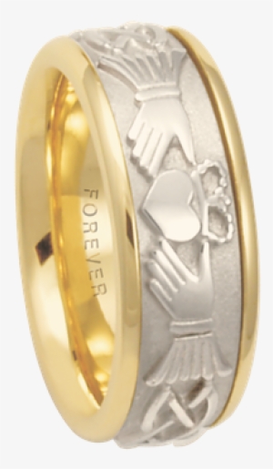 5mm 5634 Mens Claddagh Wedding Band - Claddagh Ring PNG Image ...