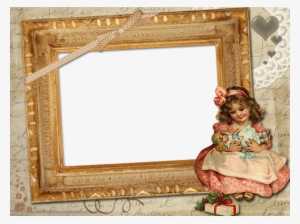 Victorian Style Frame - Vintage Christmas Post Card Art Greeting Card ...