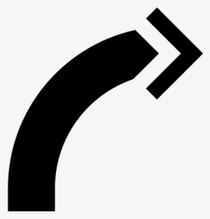 Download Curved Next Arrow Vector - Tilted Arrow Transparent Background ...