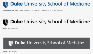 Logo Colors Duke School Of Medicine - Duke University Health System PNG ...