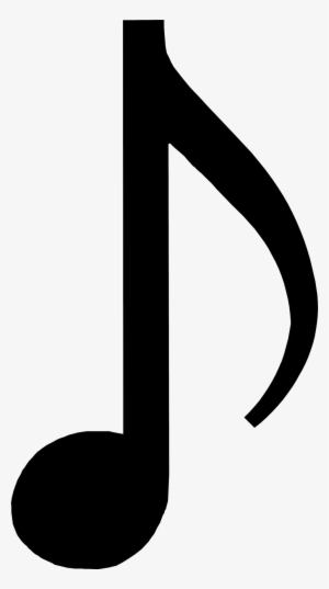 Notes Transparent Pretty Music - Music Note Clipart Black And White PNG ...