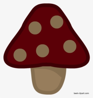 Maroon Mushroom Clip Art - Mushroom PNG Image | Transparent PNG Free ...