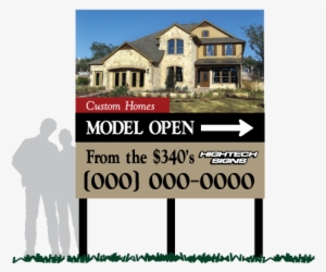 Model Home Community Sign - Hightech Signs PNG Image | Transparent PNG ...