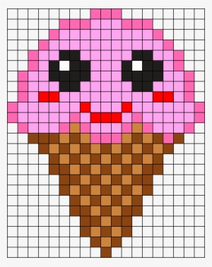 Kawaii Ice Cream Perler Bead Pattern / Bead Sprite - Perler Beads ...