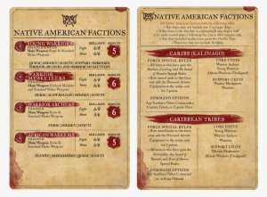 Native American Nationality Set - Blood And Plunder Card Sea Dogs PNG ...
