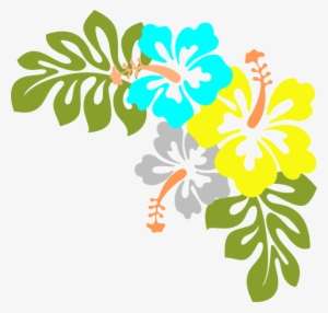 Simple Hawaiian Flower Drawing - Hibiscus Clip Art PNG Image ...