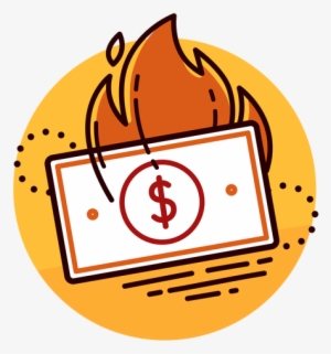 Dollar Bill Burning Icon Transparent Png - United States Dollar PNG ...