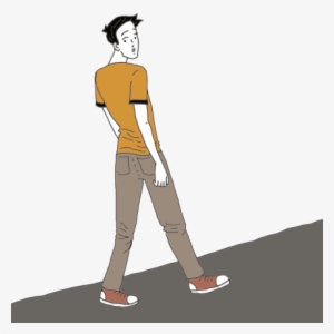 Walking Backwards Clipart
