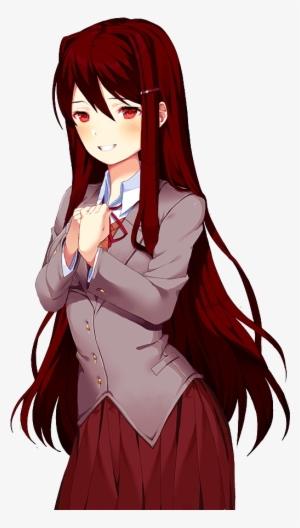Download Yuri Ddlc Sprite Download - Black Haired Yuri Doki Doki ...