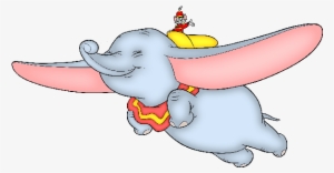 Disney Dumbo The Elephant Flying In The Air Wth Mouse - Dumbo The ...