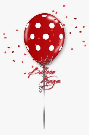 11in Red Polka Dots - Polka Dot Balloon Logo PNG Image | Transparent ...
