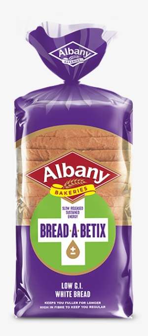 Bread A Betix Low Gi White Bread - Albany Low Gi Bread PNG Image ...