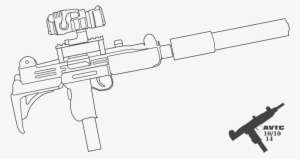 Uzi Drawing PNG Image | Transparent PNG Free Download on SeekPNG