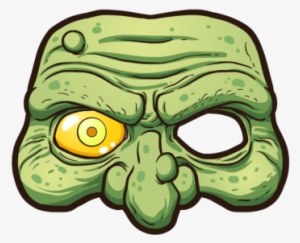Zombie Mask - Zombie Cartoon Mask Png PNG Image | Transparent PNG Free ...