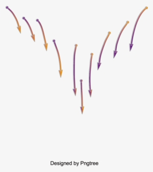 Simple Cartoon Hand Painted Arrow Design, Simplicity, - Comics PNG ...