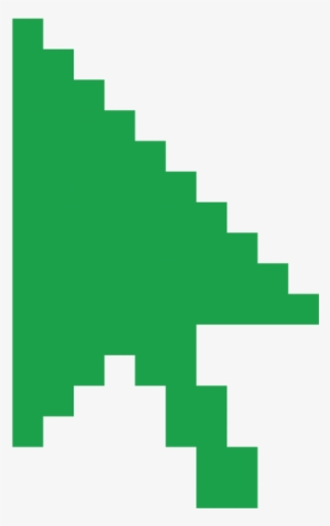 Green Cursor Arrow - Cursor Pixel Art PNG Image | Transparent PNG Free ...