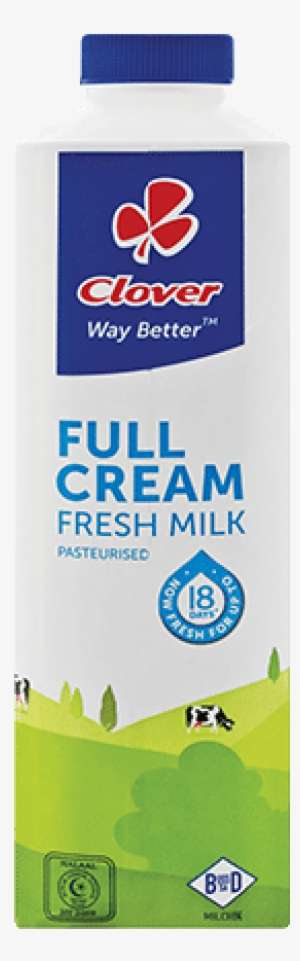 Clover Fresh Full Cream Milk - Clover Full Cream Milk PNG Image ...