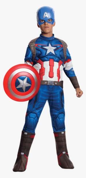 Boys Age Of Ultron Deluxe Captain America Costume - Kid Captain America ...