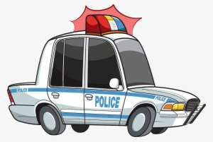 Chase A Warning Light - Cartoon Police Car Chase PNG Image ...