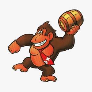Barrel Clipart Donkey Kong - Donkey Kong Throwing Barrels PNG Image ...