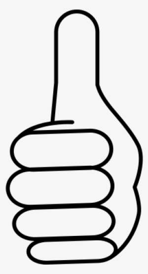 Thumbs-up Outline Graphic Freeuse Download - Thumbs Up Vector Png PNG ...