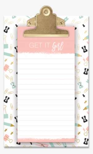 Clipboard With Notepad - Note Pad With Clips PNG Image | Transparent ...