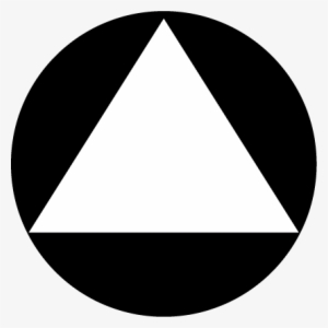 Gender Neutral Bathroom Sign, White Triangle Within - All Gender ...