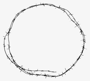 7 Circle Barbed Wire Frame Png Transparent Onlygfxcom - Barbed Wire In ...