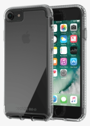 Front And Back - Tech21 Iphone 8 Pure Clear Case PNG Image ...