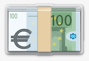 Banknote With Euro Sign - Euro Emoji PNG Image | Transparent PNG Free ...