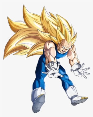 Power To Decimate Super Saiyan 3 Vegeta - Super Saiyan 3 Vegeta Png PNG ...