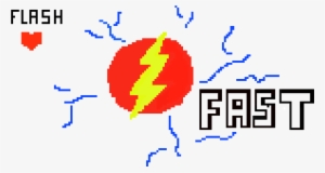 Pixel Of The Flash Symble - Illustration PNG Image | Transparent PNG ...