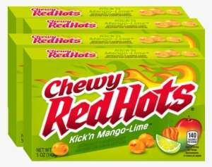 Chewy Red Hots Kick'n Mango Lime Theater Box - Red Hot Chewy Candy PNG ...
