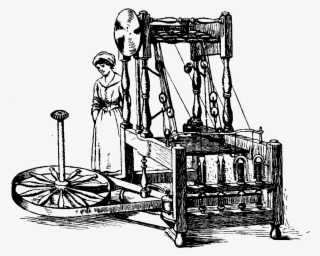 Revolution Drawing Png Royalty Free - Arkwright's First Spinning Frame ...