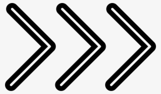 Three Chevron Arrows Pointing Right Comments - Three Arrows Icon PNG ...