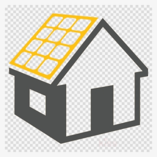 Download House With Solar Panel Icon Clipart Solar - House Solar Panel ...