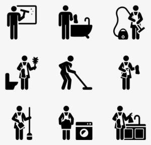 House Cleaning Pictograms - Clean My Room Icon PNG Image | Transparent ...