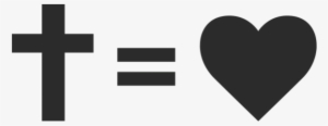 Cross Equals Love Png - Cross Equals Love White PNG Image | Transparent ...