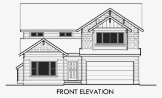 Clip Transparent Download Arch Drawing House - 2 Storey House Front ...