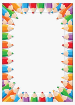 Download School Frames And Borders Clipart Borders Pencil Frame Png
