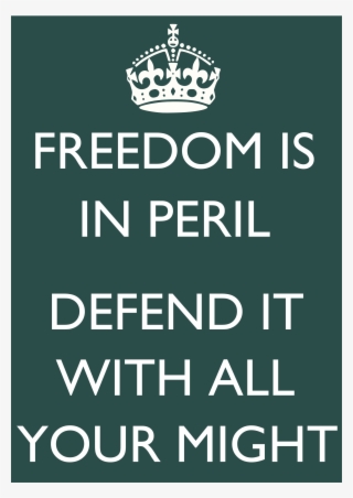 Poster "freedom Is In Peril" Wordpress, Keep Calm Posters, - Freedom Is ...