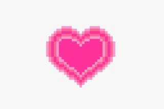 Pink Pixel Heart Png - Flat Design PNG Image | Transparent PNG Free ...