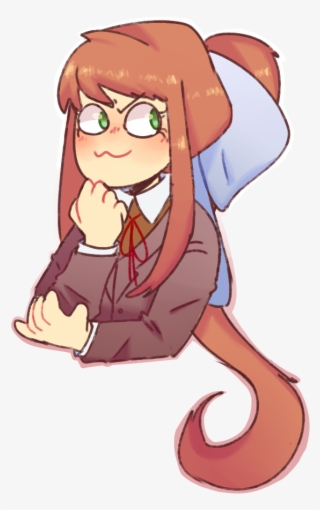 "pretty " Pose Monika - Doki Doki Literature Club Monika Sprites PNG ...